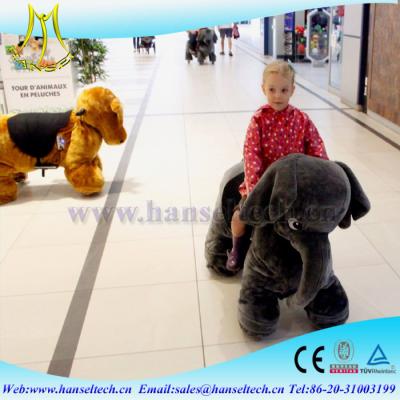 China Hansel plush animal walking rides and coin operated horse ride for sale for sale