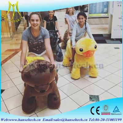 China Hansel motorized plush animals toy ride and unicorn ride on horse for sale for sale