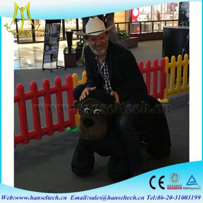 China Hansel amusement animal scooter rides and toy horse on wheels	 with music card for sale