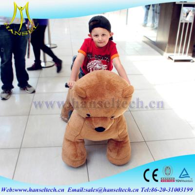 China Hansel wholesale kiddie scooter ride and rideable horse plush	animals for sale