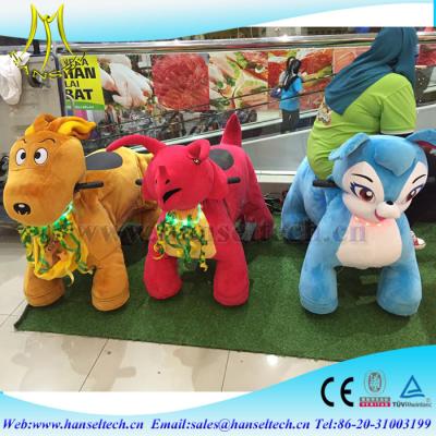 China Hansel plush walking animal scooter rides and horse toys-safari for sale for sale