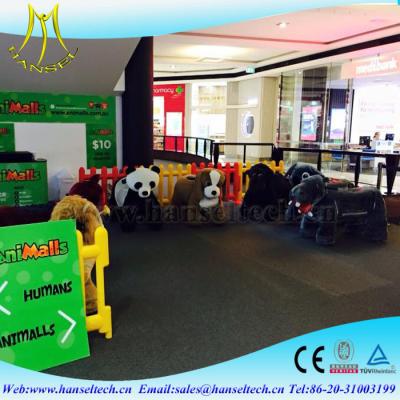 China Hansel electric animal toy rides for sale and kiddie rides on horse indoor amusement rides for sale
