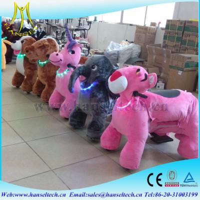 China Hansel coin operated Plush Animal Electric Scooter Electric Animal Motorcycle For Mall for sale