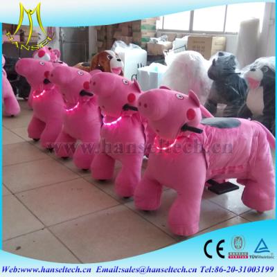 China Hansel best price children coin operated stuffed electric animal ride on toys for sale