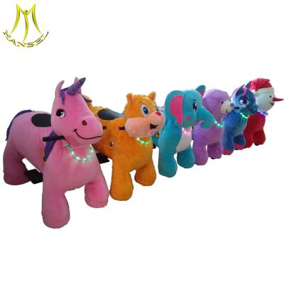 China Hansel indoor /outdoor amusment ride for sales electric baby ride car racing game machine animal products for sale