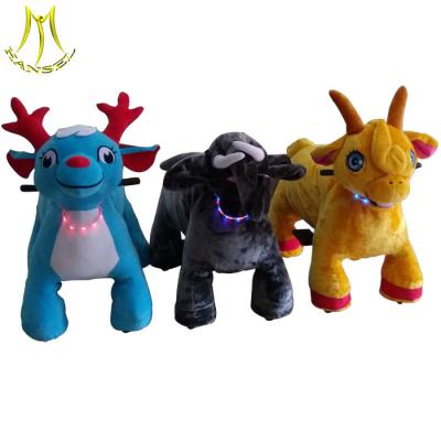 China Hansel motorized animals coin operated and amusement rides for sale with stuffed animal ride made in china for sale