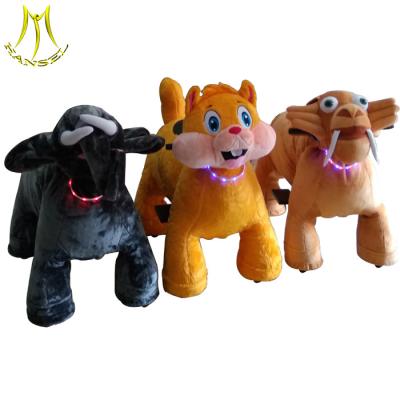 China Hansel electric horses ride plush and ride on horse made in china with ride on stuffed animal for sale for sale