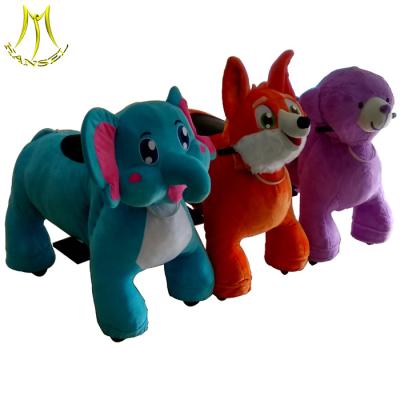China Hansel shopping animal ride made in china with plush animal electric scooter with ride on animal toys for children for sale