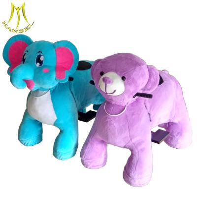 China Hansel animal mechanical walking horse toys and plush motorized animals with electric ride on animal for children for sale