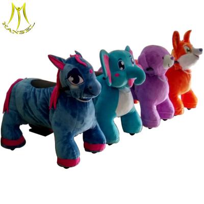 China Hansel walking animal ride for shopping mall and  animal scooters stuffed ride with electric animal scooter for sale