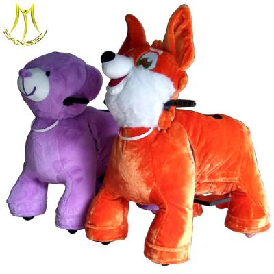 China Hansel plush walking animal toys and stuffed zoo rides animals with animal children ride for mall for sale