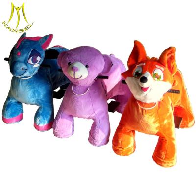 China Hansel plush animal scooter for mall and amusement park rides for sale with kids ride on motorized animals for sale