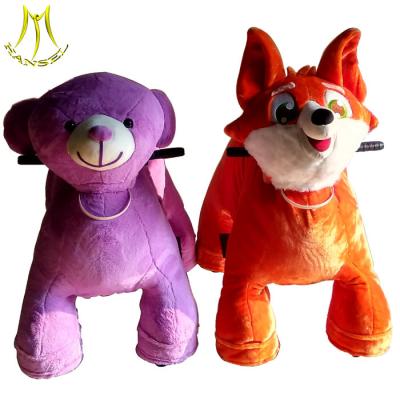 China Hansel plush motorized plush riding animals  and stuffed animal scooter made in china with animal electrical toy for sale