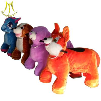 China Hansel shopping mall animal scooter and stuffed motorized animals with electronic ride on animal for sale