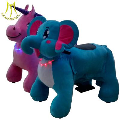 China Hansel coin operated battery motorized animals and kids motorized animal with electric lion animal scooter for sale
