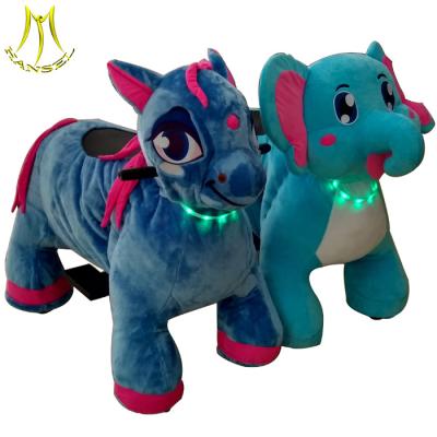 China Hansel motorized animals stuffed ridesand entertainment motorized animals with kids stuffed toy animal scooter for sale