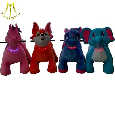 China Hansel plush animal ride from china and motorized plush animal ride with stuffed animal scooter for mall for sale