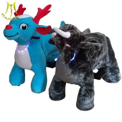 China Hansel entertainment zoo rider toy to kids battery operated animal walker motorized go karts for sale