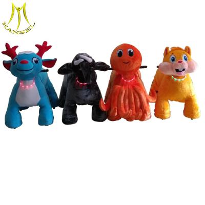 China Hansel  party park ride animal model electric coin operated pony riding toy from china manufacturer for sale