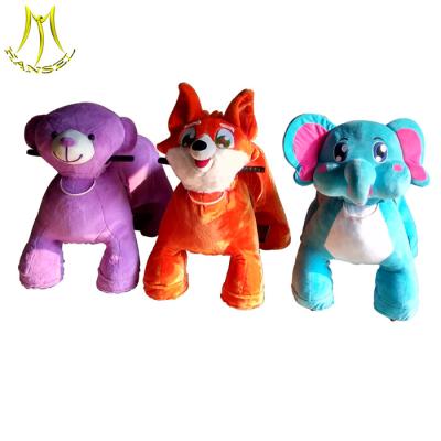China Hansel animal motorized ride for mall indoor play park and kids ride amusement machine and walking animal ride for sale