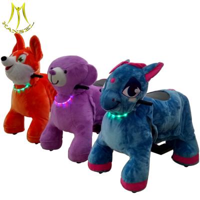 China Hansel children ride on animal toy for mall and motorized animals plush scooter with kids ride on bikes for sale