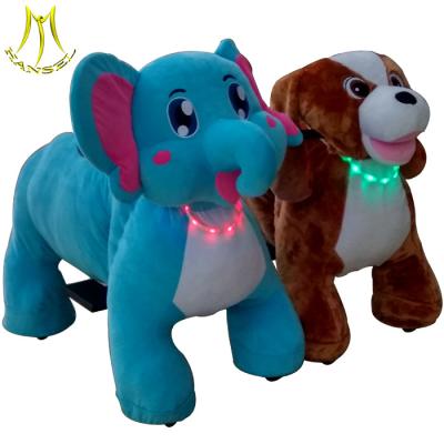 China Hansel motorized animals plush riding animals and animal toy ride for mall with ride on animal scooter for sale for sale