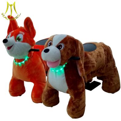 China Hansel battery operated animal electric scooter and giant plush animals ride for sale with plush animal riding scooter for sale