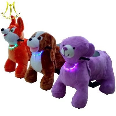 China Hansel electric walking animals and battery operated plush animal ride made in china with stuffed animal kids ride for sale