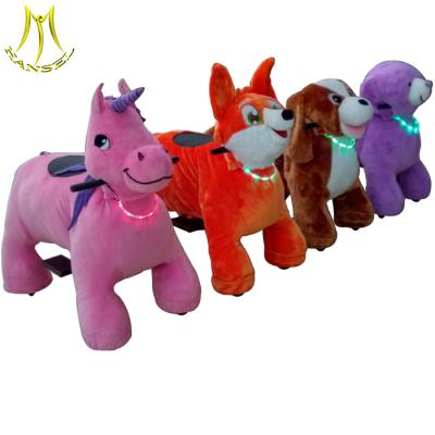 China Hansel coin operated stuffed animals ride and children electric animal ride with battery operated animal ride for sale for sale