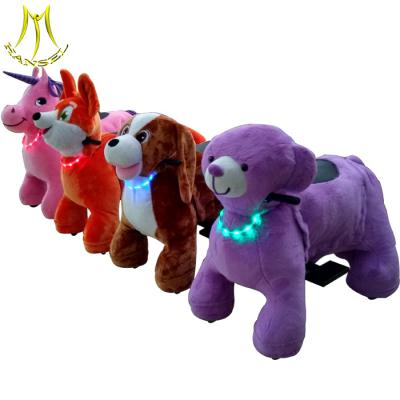 China Hansel plush rideable animal for sale and happy rides on animal scooter with zoo animals toys for kids for sale