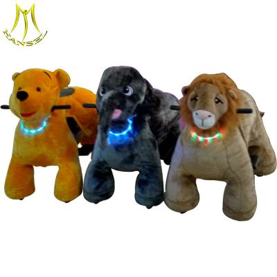 China Hansel walking animal car on toy for mall and battery ride on animals for sale with animal plush scooter made in china for sale