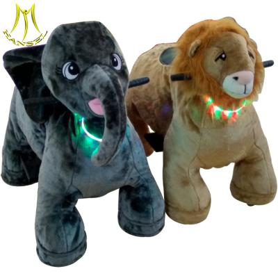 China Hansel animal ride electric  and animal electronic plush scooter with stuffed animal ride from Guangzhou for sale