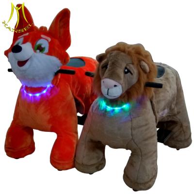 China Hansel  battery animal walking toys ride and plush animal scooter for mall with moving animal toys for sale for sale