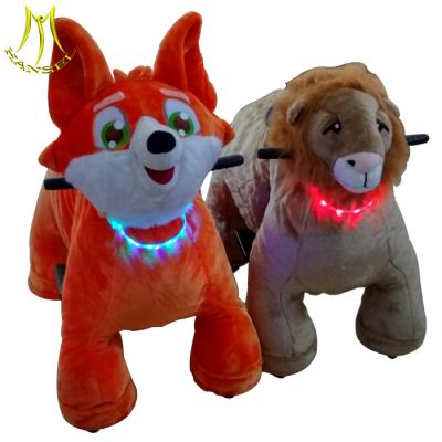 China Hansel  animal toy ride electric scooter for mall and stuffed animals from china with battery operated motorized plush for sale