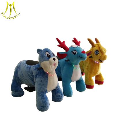 China Hansel high quality  kids amusement rides stuffed animal on wheels amusement rides for sale for sale