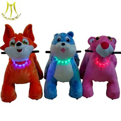 China Hansel kids animal rides carnival and animal plush rider mde in china with animal plush scooter for sale for sale