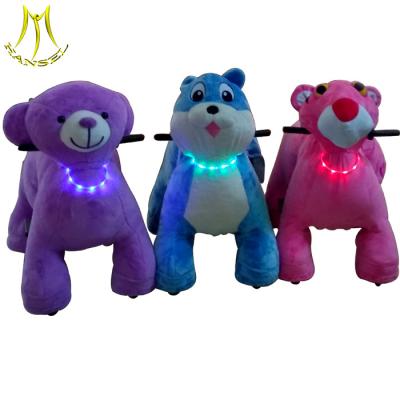 China Hansel animal toy electric ride and plush riding animals made in china with stuffed zoo animal toys for sale for sale