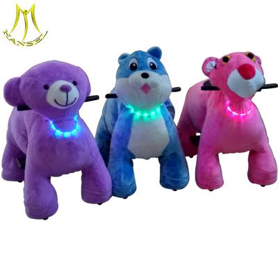 China Hansel amusement ride motorized animals and plush riding animals with outdoor animals toy car for sale for sale