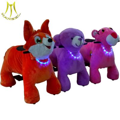 China Hansel walking animals made in china and stuffed animal ride for mall with plush motorized animals for sale