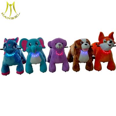 China Hansel electric motorized animals and ride on animal unicorn ride with kids electric ride amusement for sale