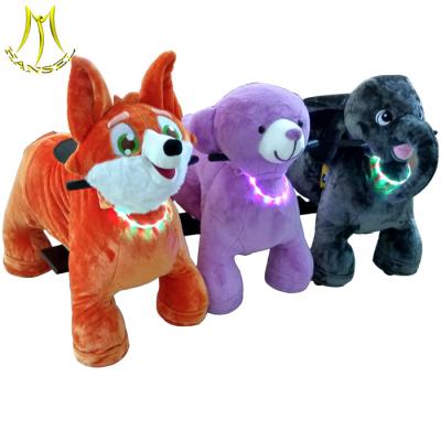 China Hansel hot furry animal scooter and animals plush motorized with elephant riding animals from china for sale