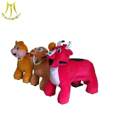 China Hansel  latest zippy battery animal scooters in mall and fast profits plush riding animals in guangzhou for sale