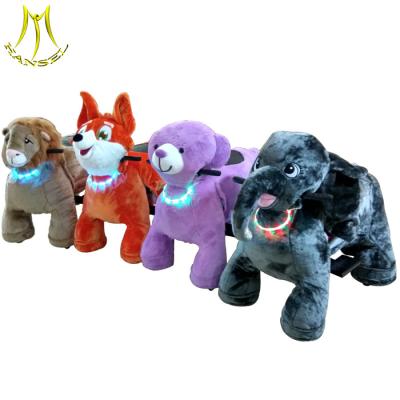 China Hansel plush motorized riding animals and electrical toy animal scooter for mall with animal scooter for sale