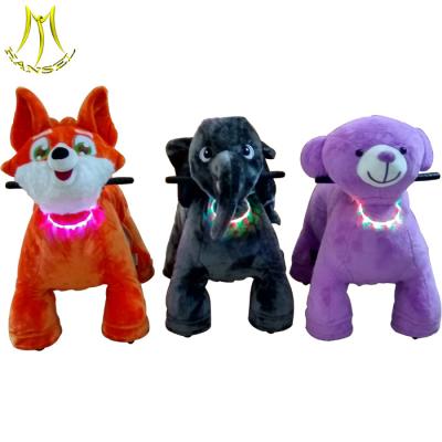 China Hansel animal mountables riding and coin operated ride on furry animal with amusement rides for sale for sale