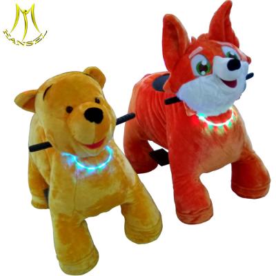 China Hansel ride on furry animal for kids and coin operated animal riding games for mall  with ride on animals for sale for sale