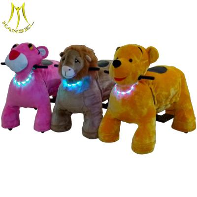 China Hansel animal electric ride for mall and electric plush animal scooter for mall with amusement park animal rides for sale