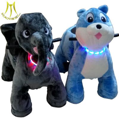 China Hansel amusement music plush animal toy and  shoping mall animal cars with plush ride on horse toy pony for sale
