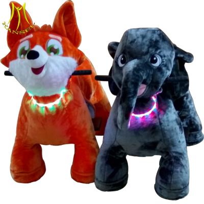 China Hansel safari rides on animal scooter and stuffed animal uncorn rides with guangzhou electronic motorized animals for sale