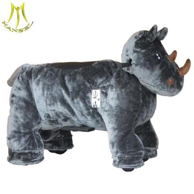 China Hansel electric stuffed animal ride and motorized riding animal models and plush animal scooters from china for sale