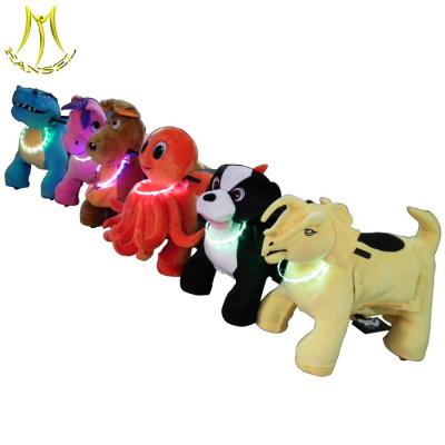China Hansel animal scooters in mall and furry motorized animals from china with plush electric ride on animals for sale